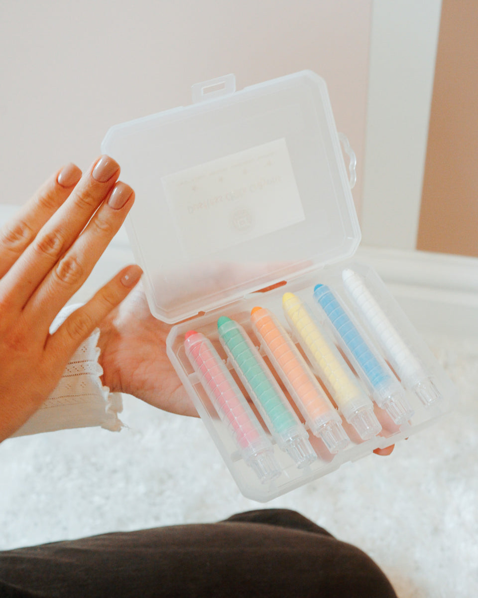 Dustless Chalk Crayons for Kids – Washable, Non-Toxic